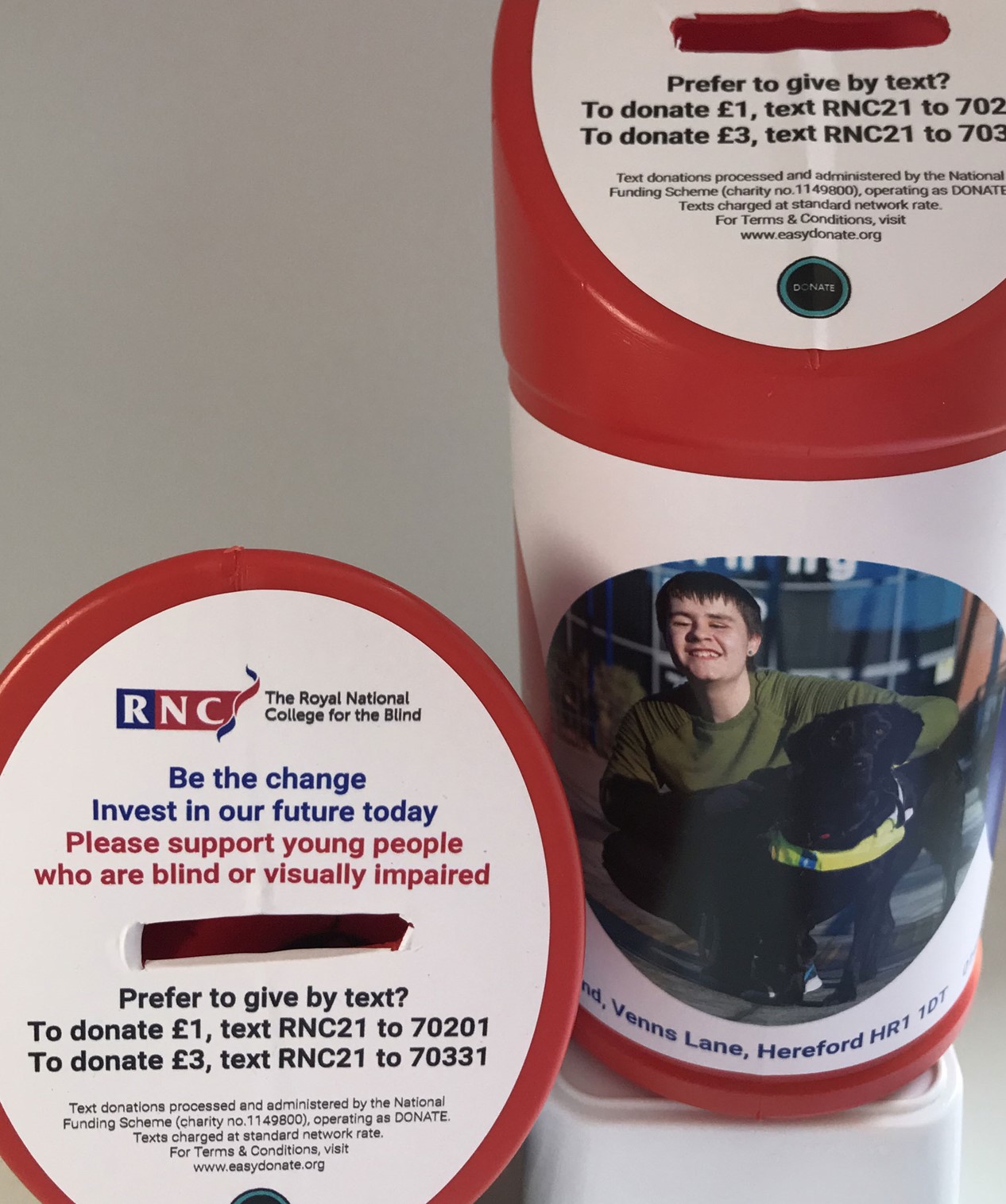 Adopt a collection tin